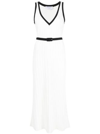 Viktor & Rolf robe &agrave; bords contrastants - Blanc