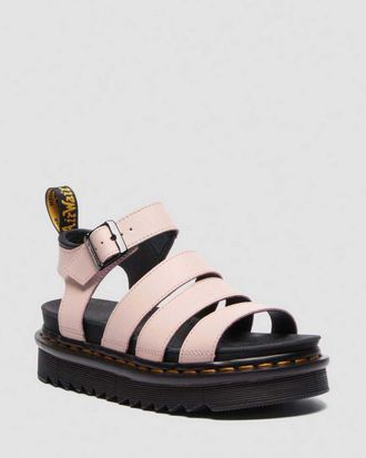 Dr. Martens Blaire Athena Leder Riemensandalen in Rosa, Gr&ouml;&szlig;e: 36
