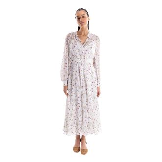 Marella Femme, Robes, Multicolore, Taille: 40 FR Robe Longue Bianca