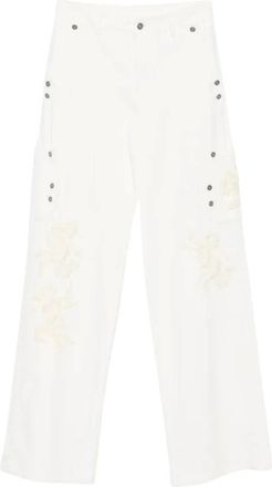 Ermanno Scervino Femme, Jeans, Blanc, Taille: 36 FR Jean Cargo
