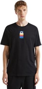 Benetton T- Shirt 3i1xu1096, Noir, Medium Hommes