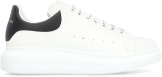 McQ by Alexander McQueen Mens Sneakers Chunky Leather White-Black Calf Trainers White/black