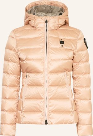 Blauer Daunenjacke rosa