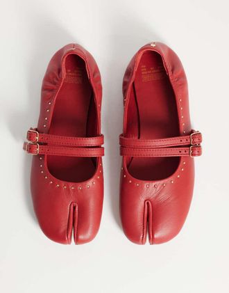 Bronx Semm-ie - Ballerines en cuir doux - Rouge