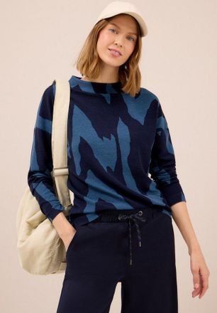 Cecil Sweatshirt mit All-Over Print
