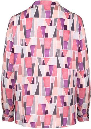 bianca Druckbluse ALINA mit modischem grafischen Dessin in Trendfarben