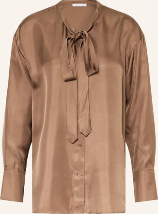 Mrs & Hugs Mrs & Hugs Schluppenbluse Aus Seide braun