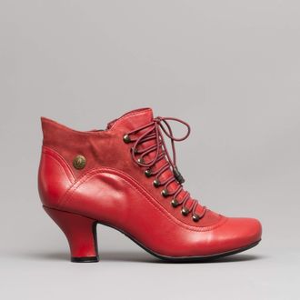 Hush Puppies Vivianna, Damen Kurzschaft Stiefel, Rot, 38 EU