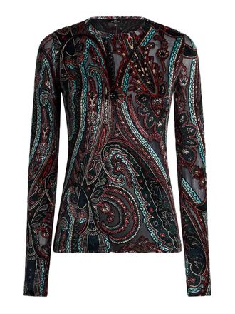 Etro Pull Col Rond - Multicolore