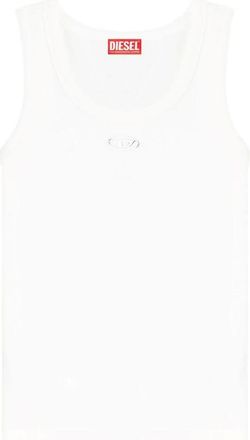 Diesel Femme, Tops, Blanc, Taille: 40 FR D&eacute;bardeur Slim C&ocirc;tel&eacute;