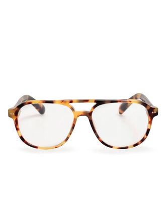 Jacquemus Klassische Pilotenbrille - Braun