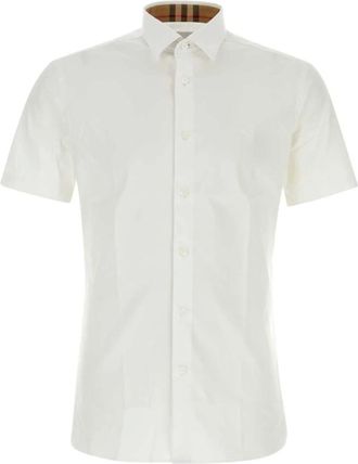 Burberry Homme, Chemises, Blanc, Taille: M Chemise en popeline de coton