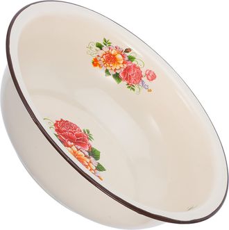 NUOBESTY Gro&szlig;e Emaille R&uuml;hrsch&uuml;ssel mit Glatter Oberfl&auml;che 35 Zoll Vintage Stil Vielseitige K&uuml;chenhilfe zum Mischen und Waschen von Obst und Gem&uuml;se