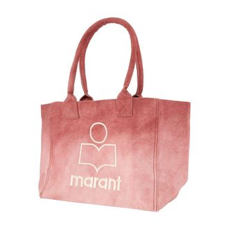 Isabel Marant Womens Yenky Zipped Tote Bag - Isabel Marant Cotton Pink Totes-Shopping-Bags