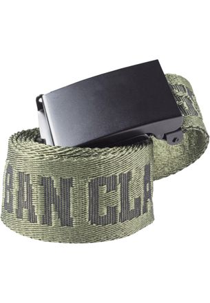 Urban Classics Herren Jaquard Logo Belt G&uuml;rtel, per pack Mehrfarbig (blk/darkolive/blk 01427), 120| 120| 680 (Herstellergr&ouml;&szlig;e: 120cm)