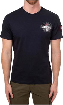 Napapijri Homme, Tops, Noir, Taille: XL T-shirt manches courtes