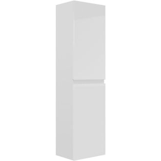 Badplaats Badplaats - Badezimmer Schrank Angela 150cm Hochglanz Weiß - Regal Schrank h