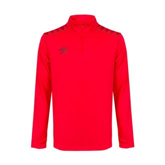Umbro Homme, Sweatshirts et sweats à capuche, Rouge, Taille: M Vêtements déquipe Sweat à demi-zip