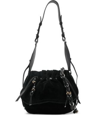 Isabel Marant Bolton suede shoulder bag - Schwarz
