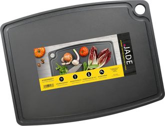 Jade Yoga Schneidebrett Gourmet Professional, Zellulose-Laminat, mit Saftrille, beidseitig verwendbar, spülmaschinenfest, hygienisch, messerschonend, robust, hi