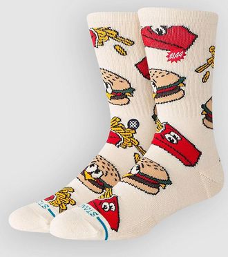 Stance Combo Meal Crew Socks tan