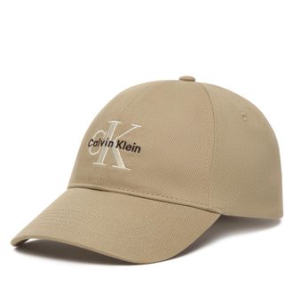 Calvin Klein Cap Calvin Klein Monologo Embroidery Baseball Cap LV04G5004G Beige