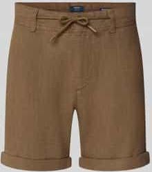 Mc Neal Leinenshorts mit Bindeg&uuml;rtel und Ges&auml;&szlig;taschen