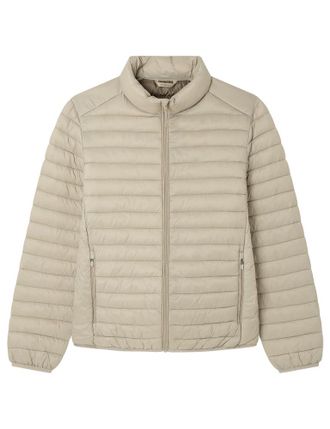 Springfield Herren Light Puffa Funnel Jacket Water Resistant Leichte Jacke, Sandfarben, XL