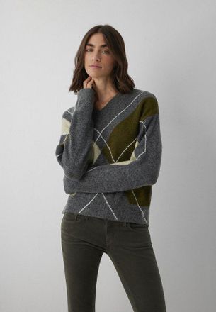 Mavi V-Ausschnitt-Pullover V NECK SWEATER Pullover Argyle