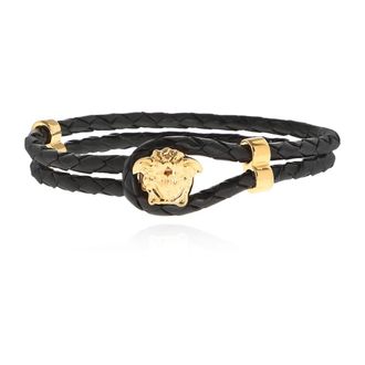 Versace La Medusa Lederarmband - - Accessories - Herren - Schwarzk - ONE SIZE