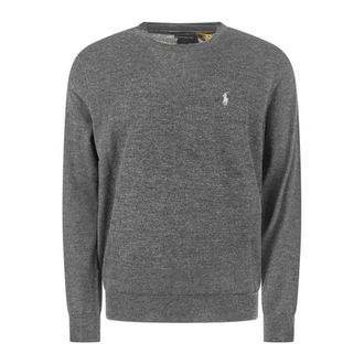 Polo Ralph Lauren Pull en laine m&eacute;rinos - Homme - Pulls - Gris - Taille: XL