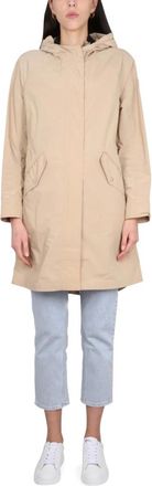 Woolrich Femme, Manteaux, Beige, Taille: 36 FR Parka Longue d&Eacute;t&eacute;
