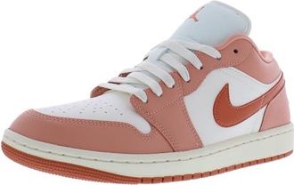 Nike Air Jordan 1 Low Chaussures pour femme (Sail/Light Madder Root/Pale Ivory/Madder Root), Voile/racine de garance l&eacute;g&egrave;re/ivoire p&acirc;le/racine de garance, 