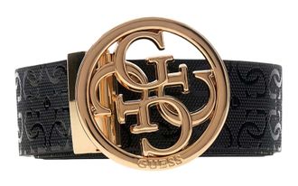 Guess G&uuml;rtel Stacey Adjustable & Reversible Belt H35 W105 Black/Cream White schwarz creme k&uuml;rzbar wendbar