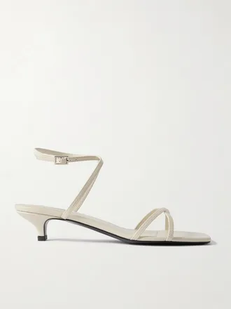 Toteme Sandales En Cuir - Blanc cassé