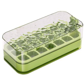 Generico Eiswürfelform mit Deckel, Eiswürfelschalen für den Gefrierschrank, Silikon-Eisschalen für den Gefrierschrank, Eiswürfelbehälter