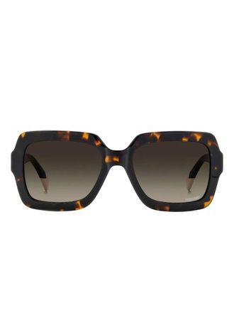 Missoni Sonnenbrille mit Logo-Print - Braun