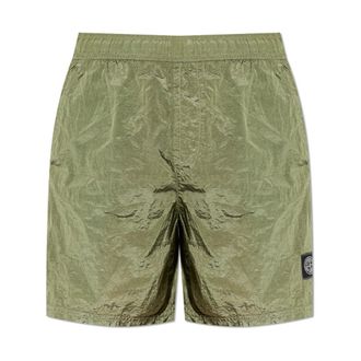 Stone Island Homme, Maillots de bain, Vert, Taille: S B100004 Nylon Metal Swim Shorts