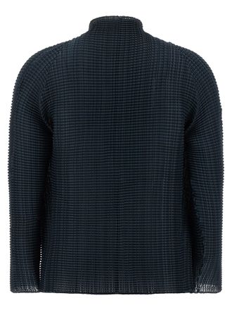Issey Miyake Wooly Pleats-68 Cardigan - Blue