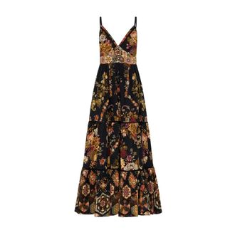 Camilla Robe &agrave; Volants sur le Corsage - Femme - Robes - Multicolore - Taille: 36 FR