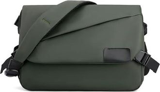 Generic Garhomtur Sac &agrave; bandouli&egrave;re en nylon pour homme - Grande capacit&eacute; - &Eacute;tanche - Pour les voyages daffaires, le travail, les r&eacute;unions, Vert bras., one si