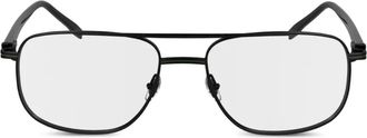 Lacoste lunettes de vue rectangulaires en métal - Noir