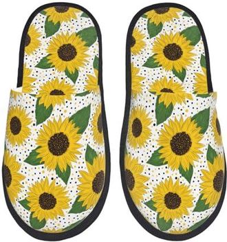 Generic Pantoufles DH&ocirc;tel Tournesols Chaud Accueil Pantoufles Lavables Maison Slippers Pour Invit&eacute; Femmes H&ocirc;tel L