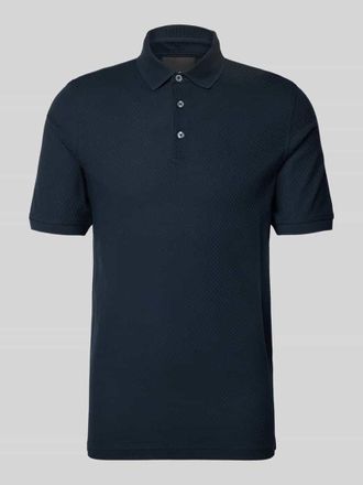 Bugatti Slim Fit Poloshirt mit Strukturmuster