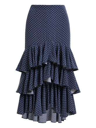 Essentiel jupe à imprimé cachemire - Bleu