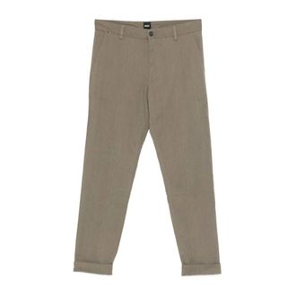 HUGO BOSS Homme, Pantalons, Vert, Taille: W40 L34 Pantalon de ville en twill coupe ajust&eacute;e