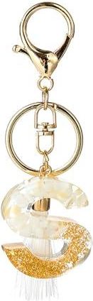 Generic Porte-cl&eacute;s chic avec pompon en r&eacute;sine pour sac &agrave; dos, Wh18, taille unique