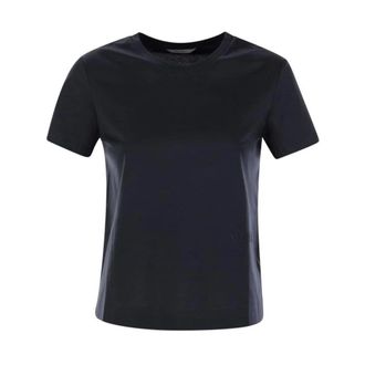 Max Mara Femme, Tops, Bleu, Taille: 40 FR T-Shirt &agrave; Manches Courtes et Col Rond
