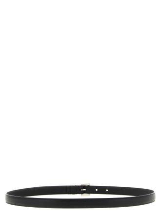 Saint Laurent Mens Black Calfskin Regular Belt