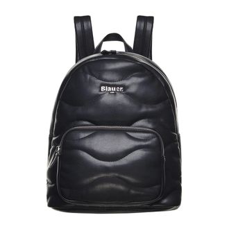 Blauer Wave Gesteppter Schwarzer Rucksack aus Kunstleder - - Bags - Damen - Schwarzk - ONE SIZE